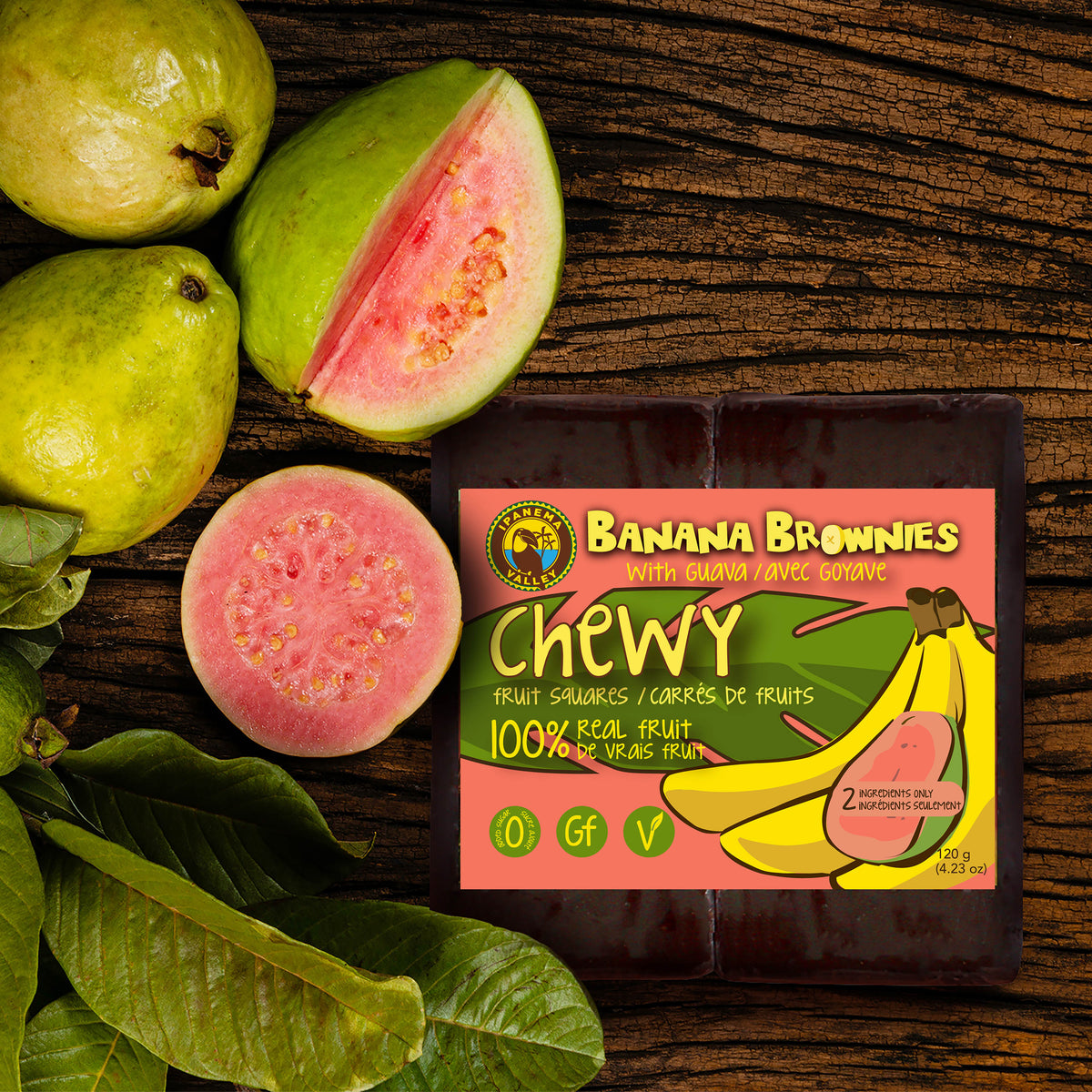 Banana Brownies w- Guava 120g | 6 Pack – Ipanema Valley